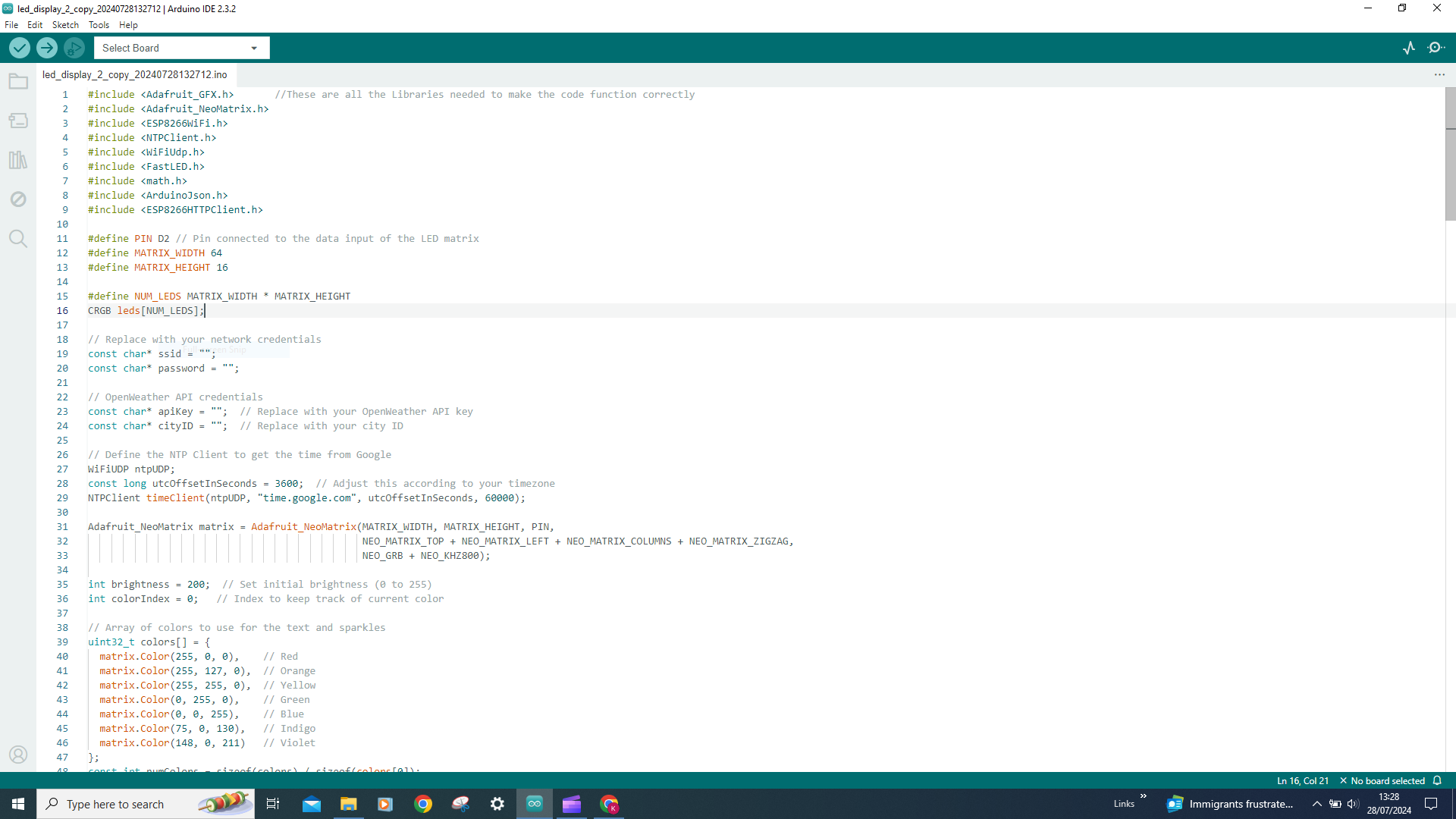 Rainbow Clock Time and Weather : 5 Steps (with Pictures) - Instructables