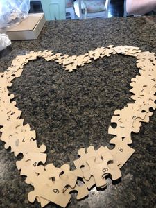 Valentine Puzzle Piece Heart Wreath : 5 Steps (with Pictures ...