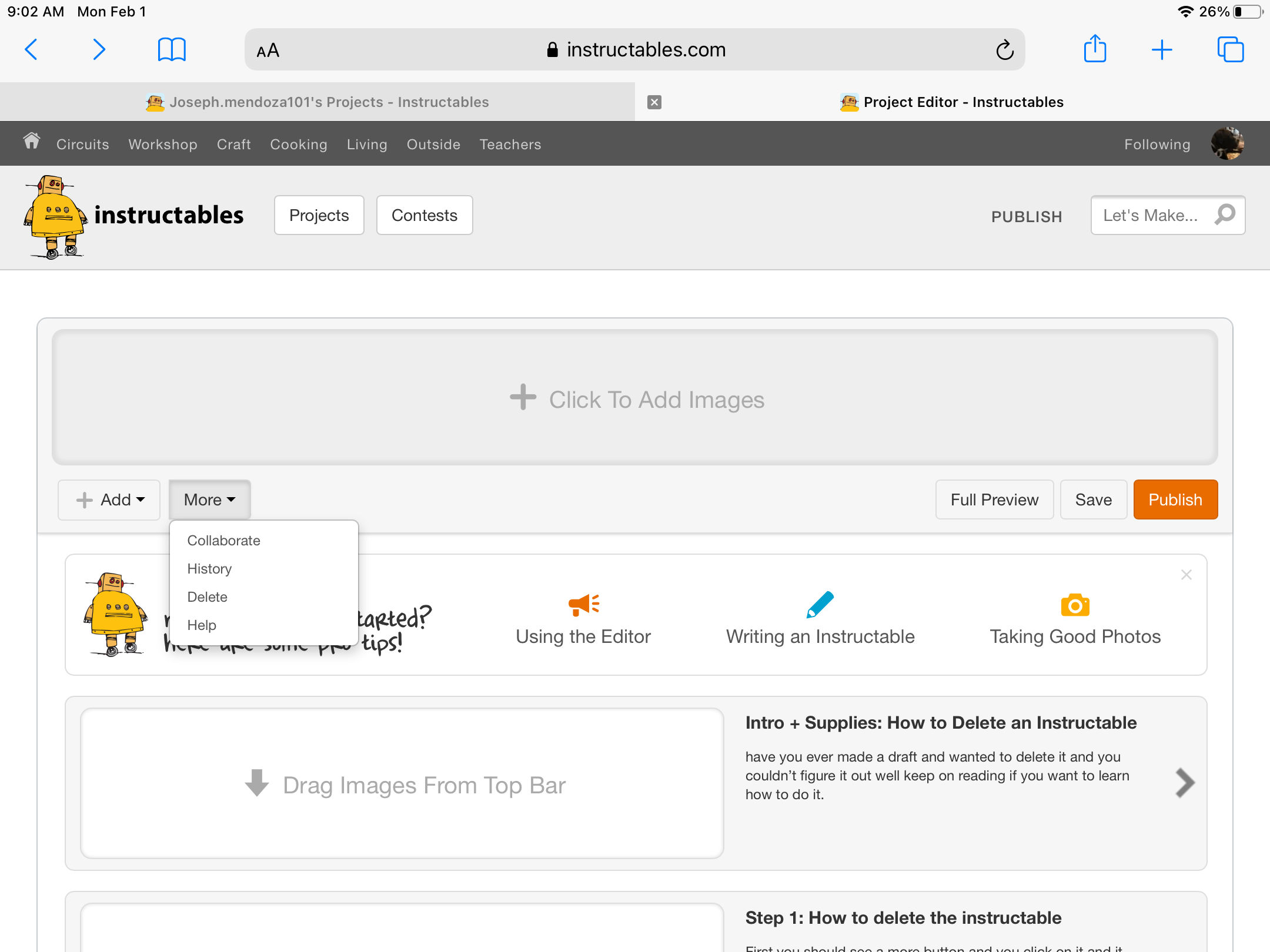 How to Delete an Instructable - Instructables