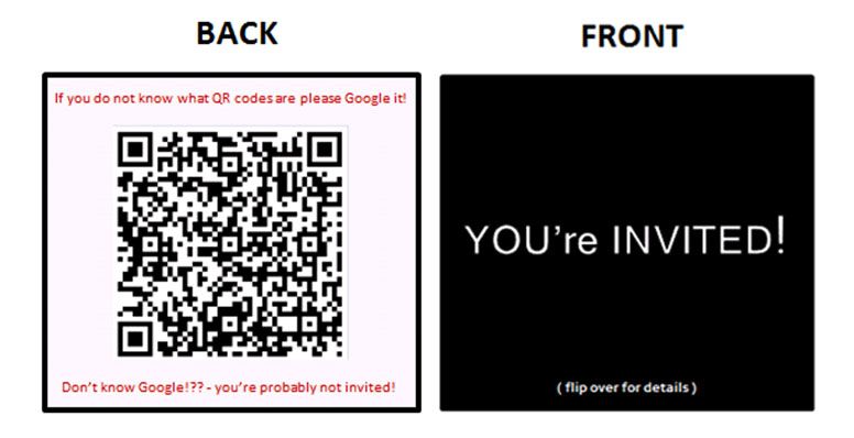 DIY on Modern Invitations: Using Business Cards and QR Codes : 5 Steps ...