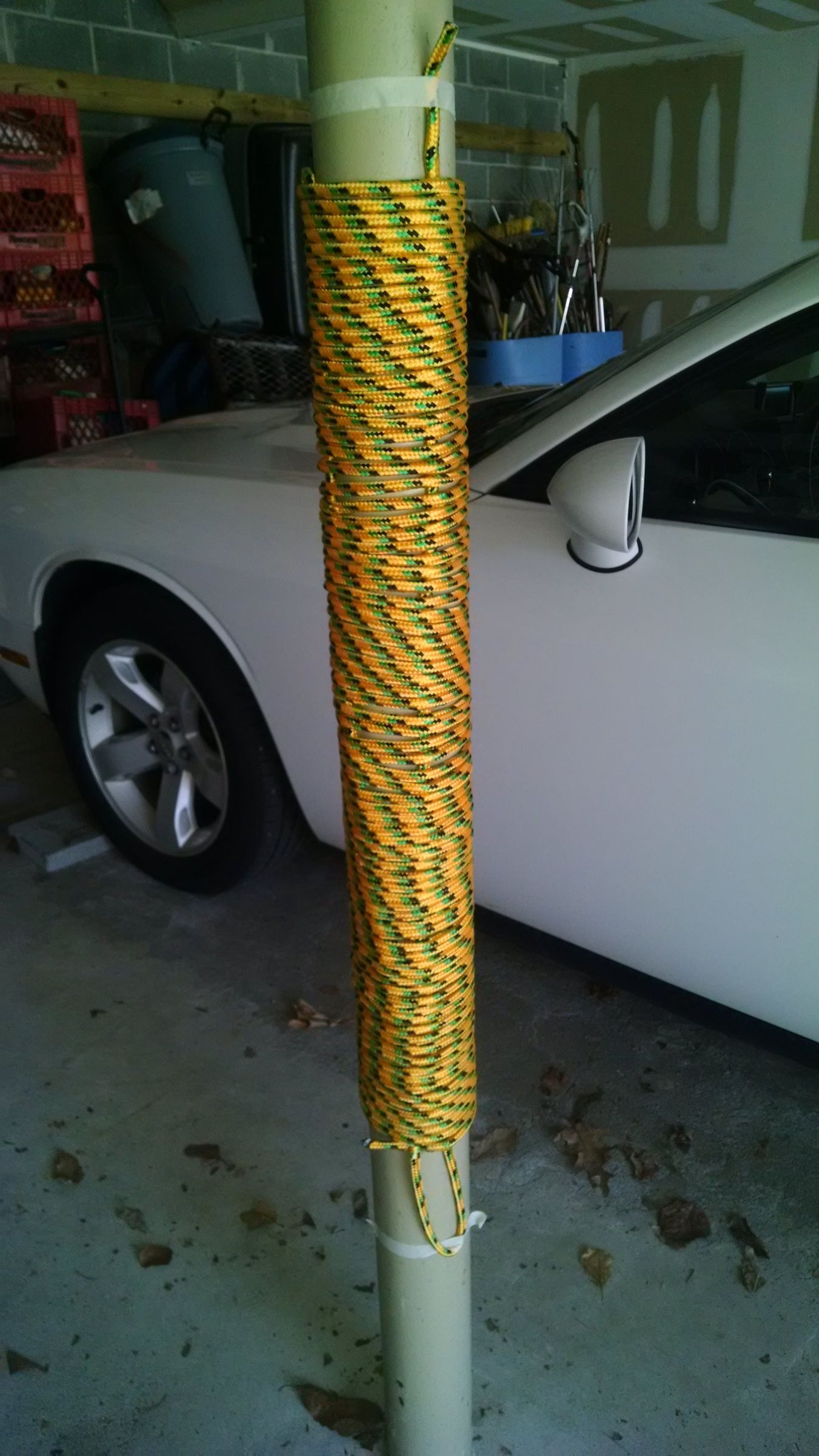 Car Door Protector From Garage Support Pole : 6 Steps - Instructables