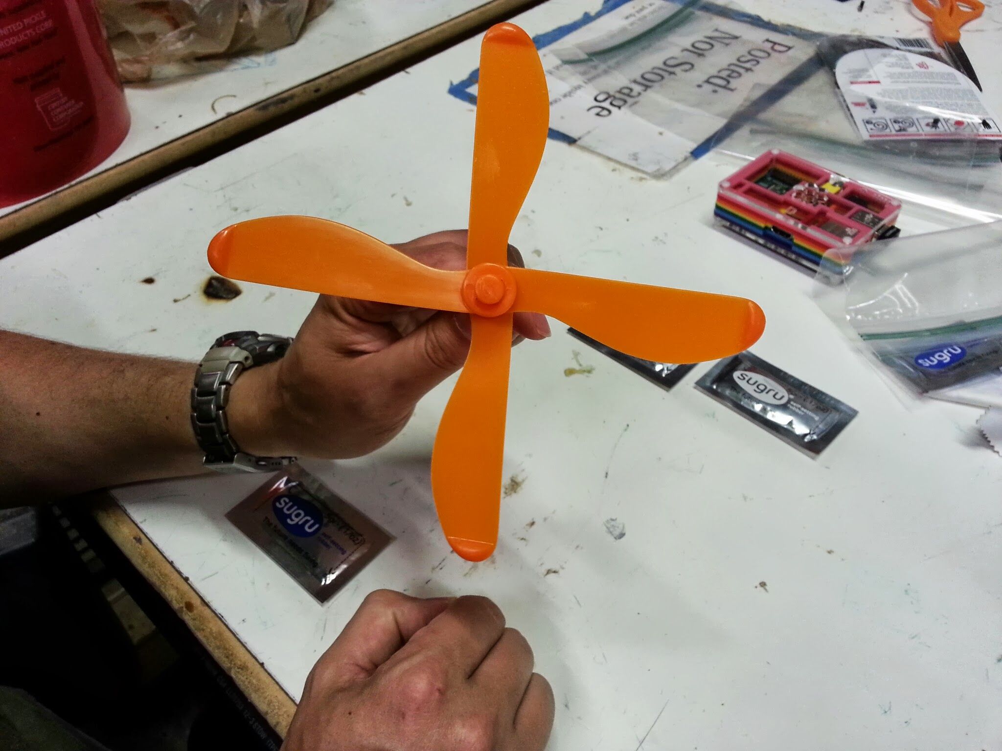 Use Sugru to Upgrade a Hand Copter Toy - Instructables