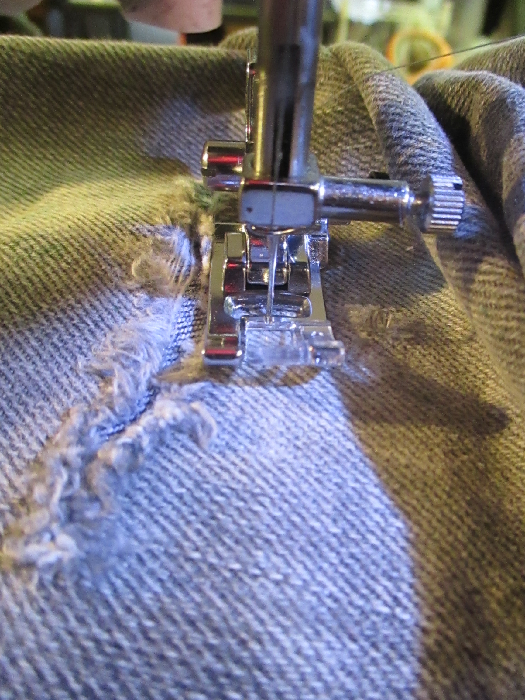 Sewing a Patch in Hard-to-reach Places : 5 Steps (with Pictures ...
