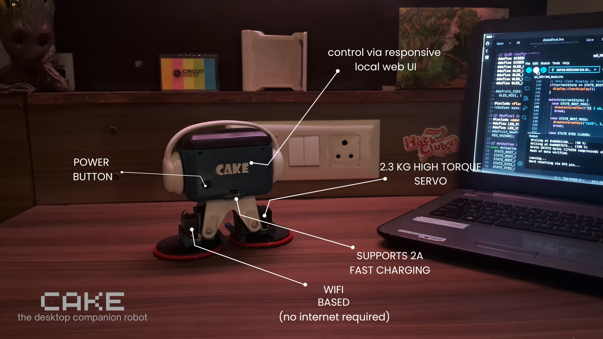 How to Build a Cute Desktop Companion Robot (That Moves, Blinks & Talks ...