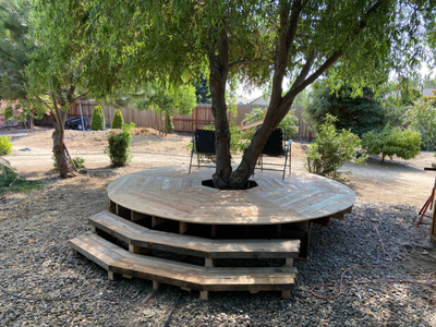 Freestanding Round Deck From Recycled Lumber : 12 Steps (with Pictures ...
