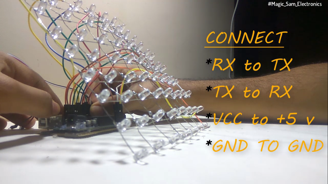 8x8 LED MATRIX DISPLAY | ARDUINO | BLUETOOTH CONTROL : 7 Steps (with ...