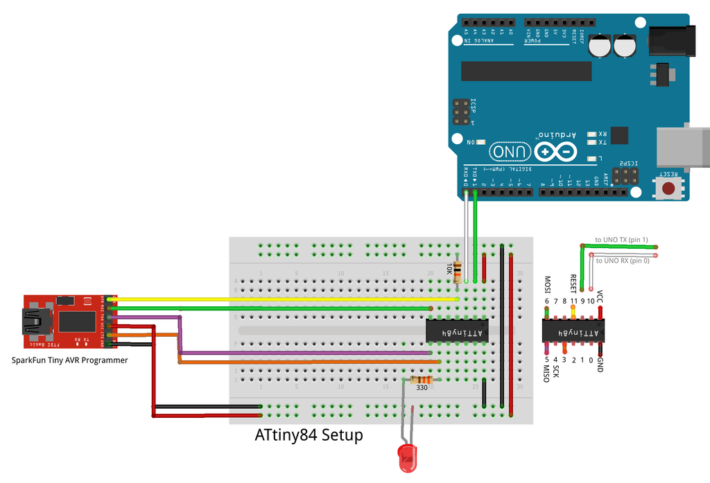 Attiny84 85 In Circuit Debugging Using Serial Output 8 Steps Instructables