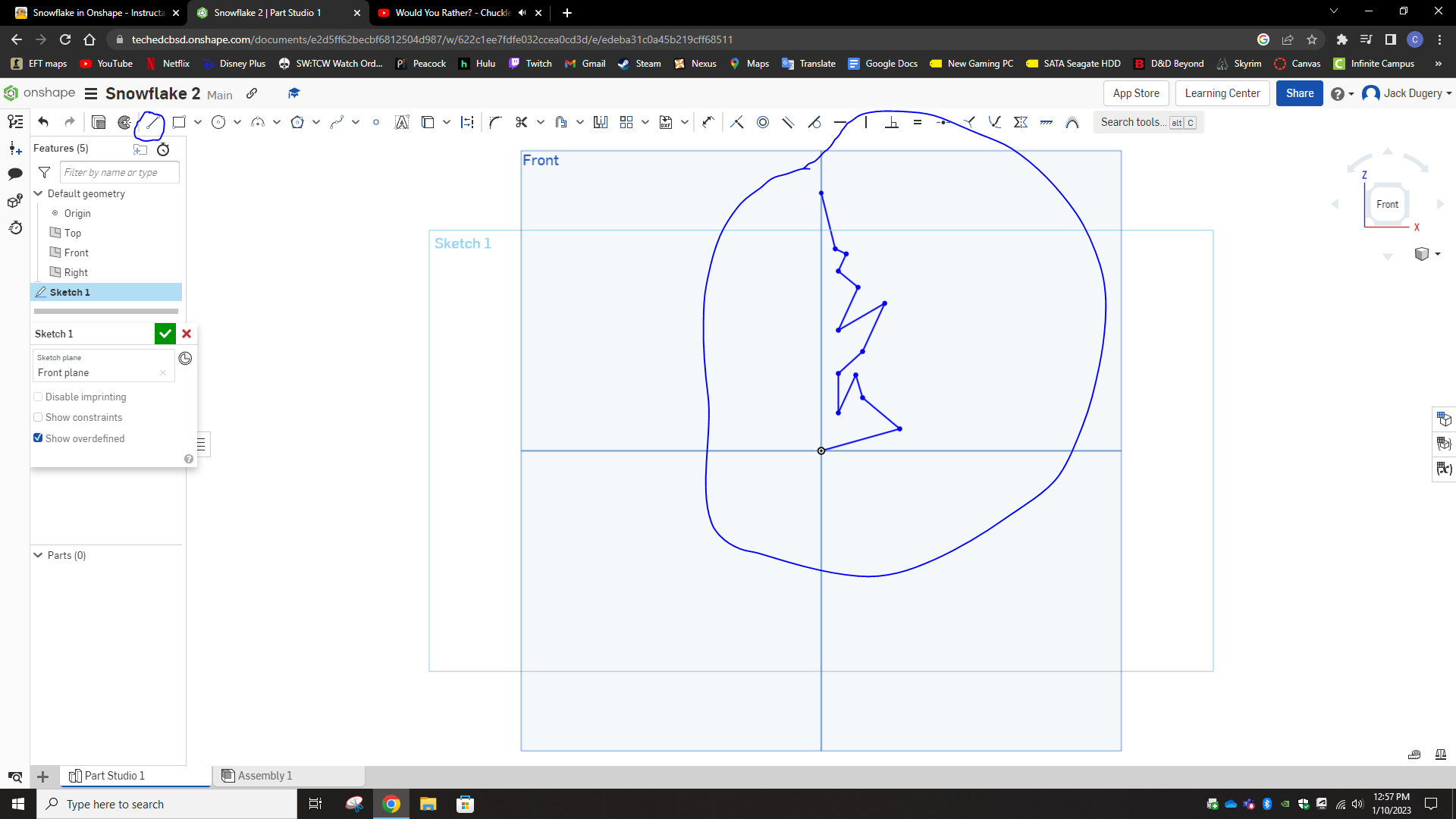 Creating a Snowflake in Onshape : 9 Steps - Instructables