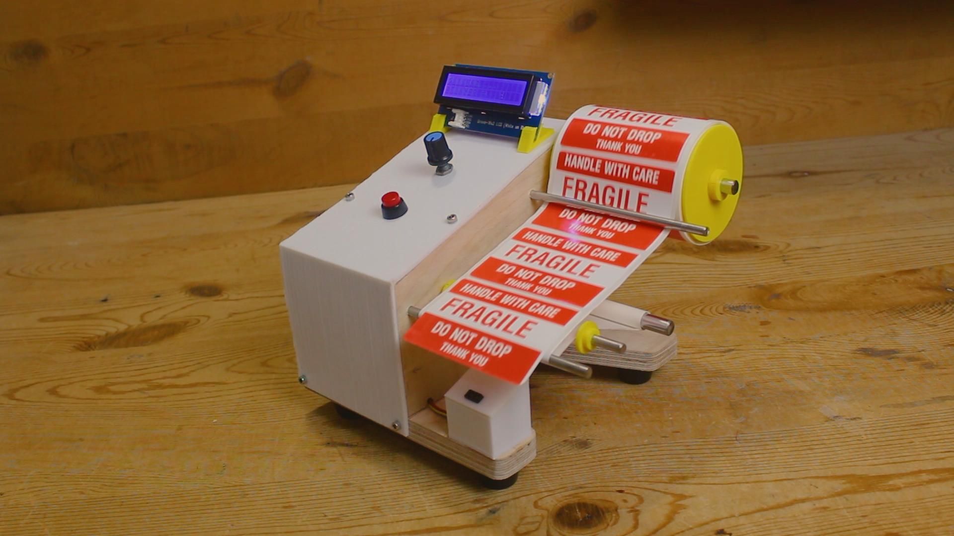 DIY Arduino Based Auto Label Dispenser Machine : 4 Steps (with Pictures ...