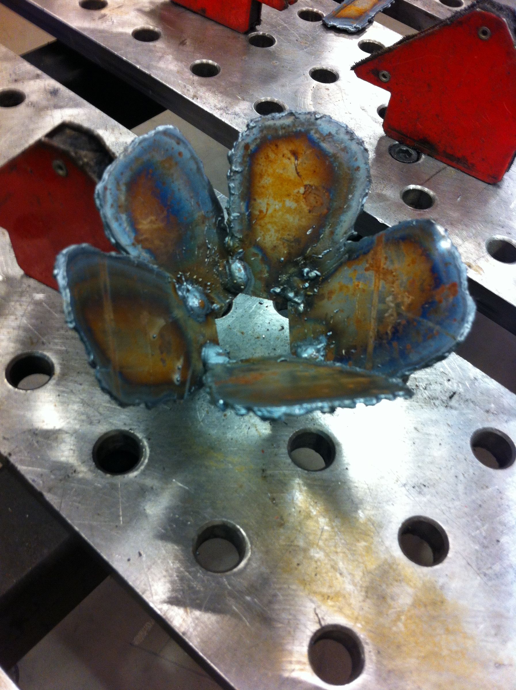 Sheet Metal Flower to Practice Plasma Cutting and Welding : 11 Steps ...