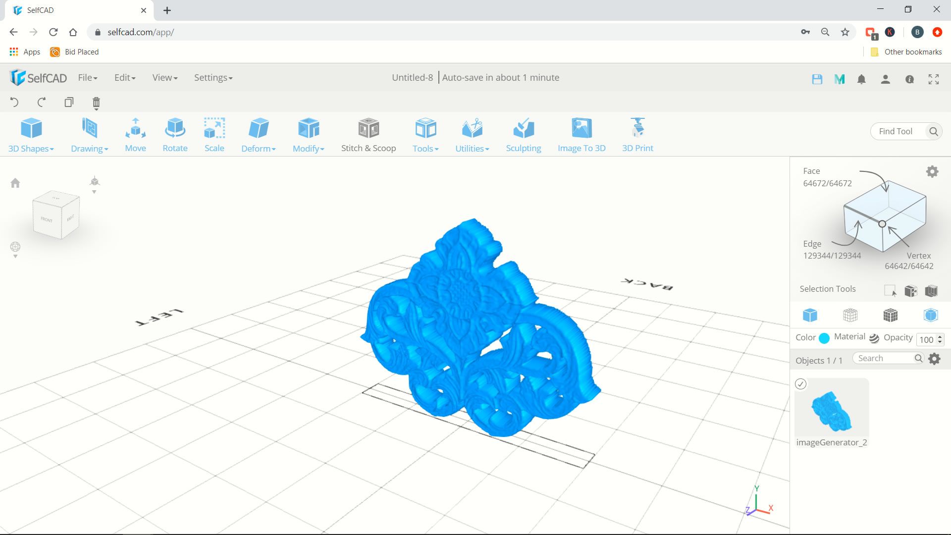 SelfCAD 3D Image Into 3d Model : 3 Steps - Instructables
