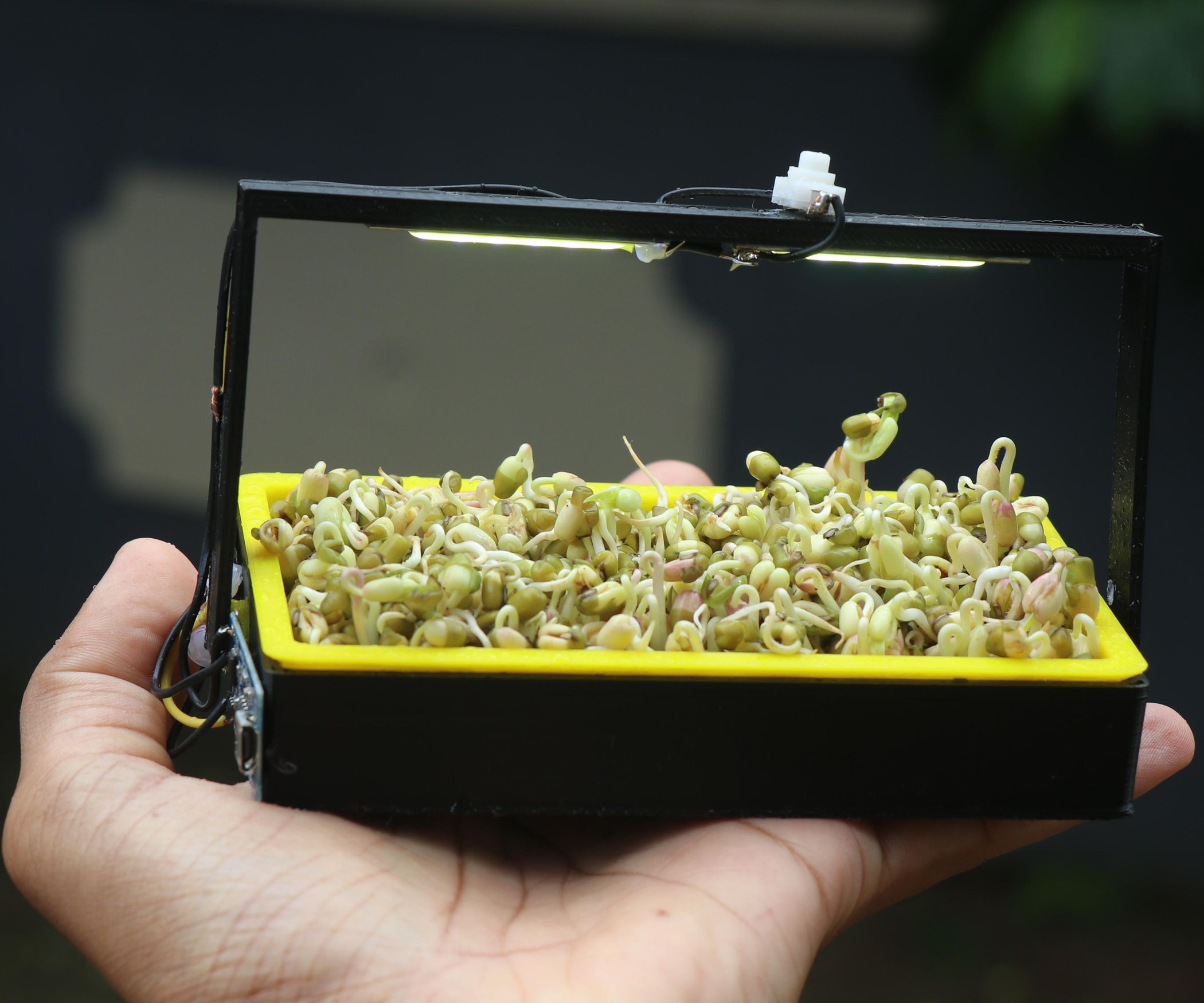 Make 3D Printed Microgreen Sprouting Tray With Light : 5 Steps (with ...