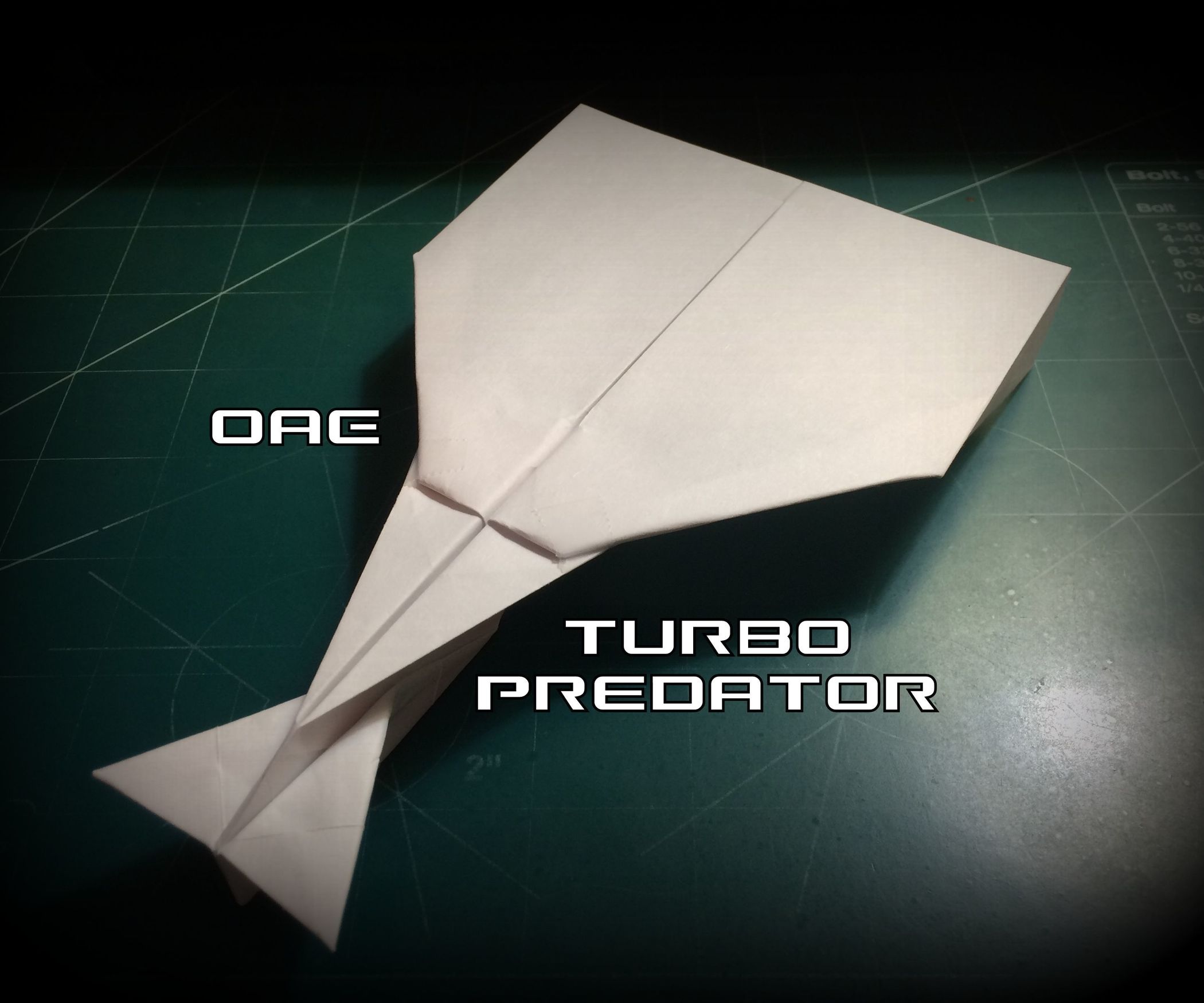 How to Make the Turbo Predator Paper Airplane : 8 Steps - Instructables