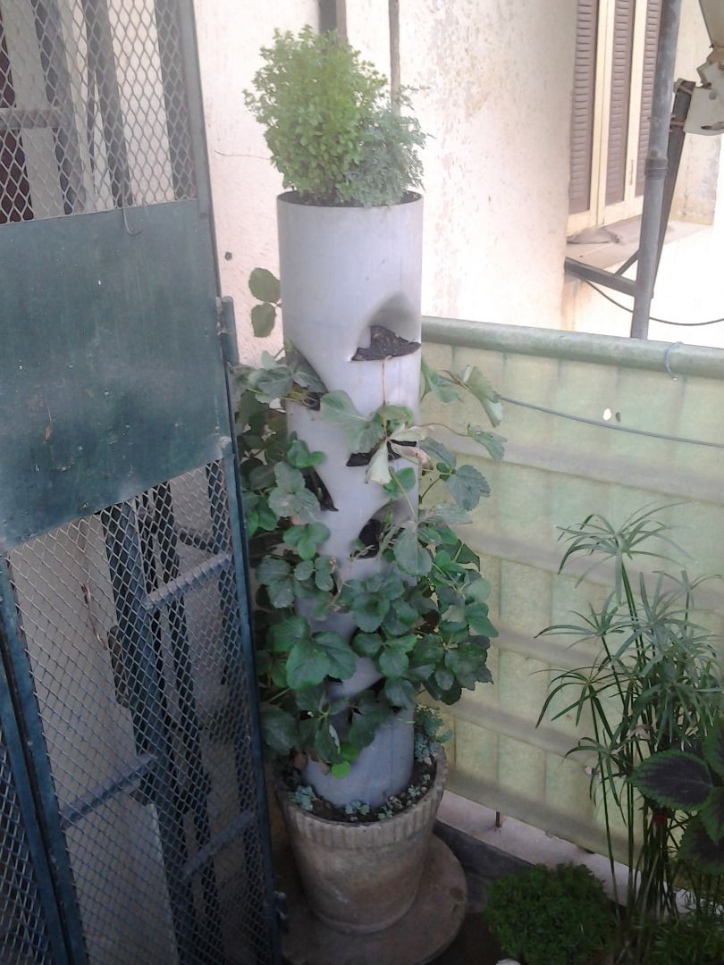 Plant Tower Made Out of PVC Pipe (15 Pockets) : 8 Steps (with Pictures ...