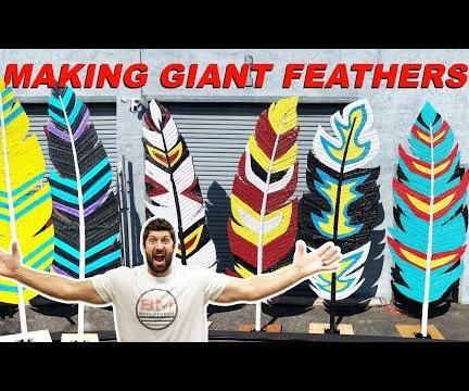 Giant Feathers Made With Recycled Tires : 6 Steps (with Pictures ...