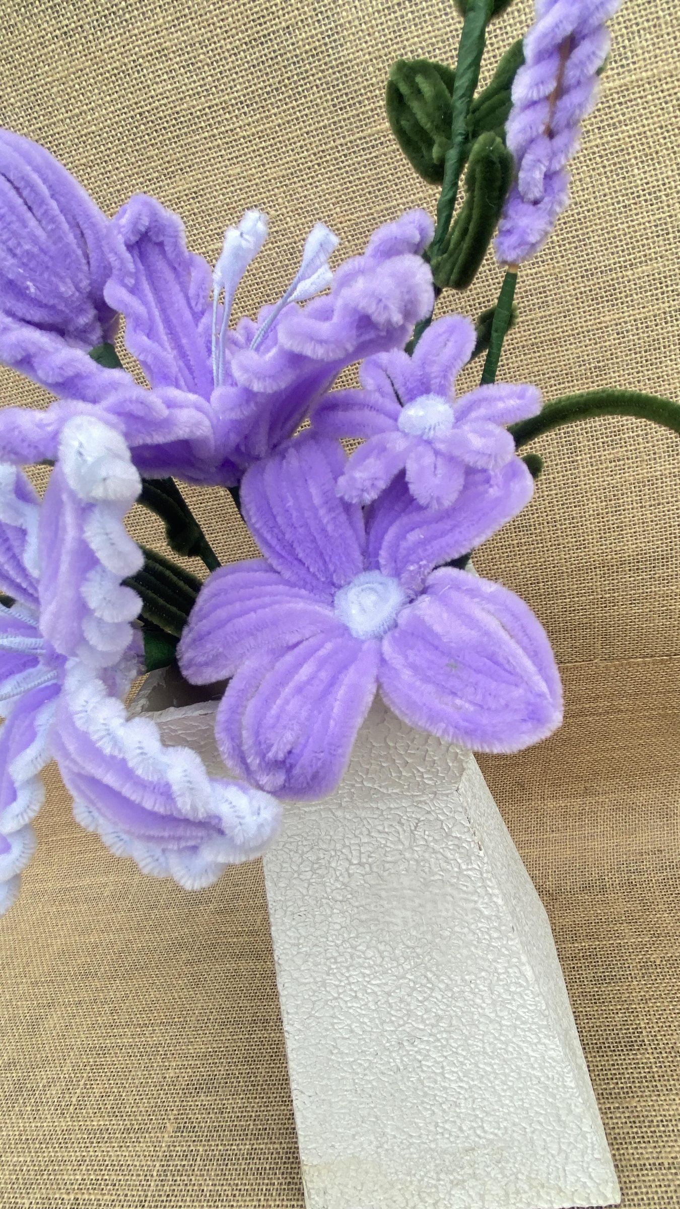 Purple Flowers With Pipe Cleaners : 13 Steps (with Pictures ...