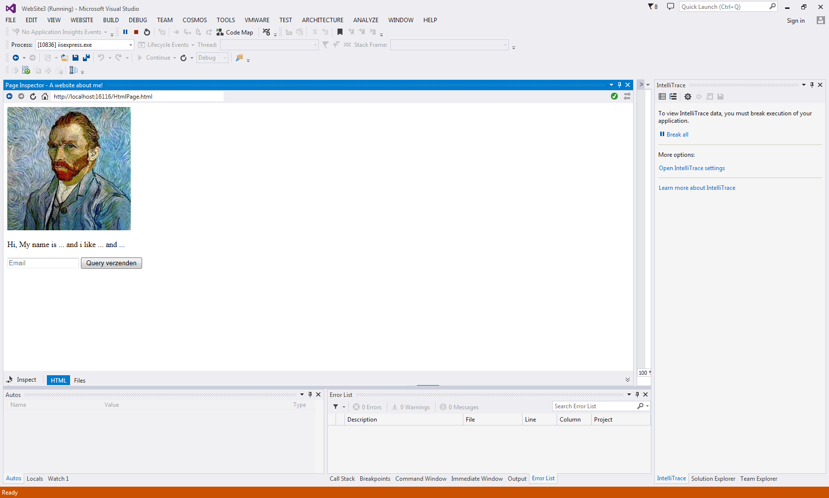 Making a Website All About You With Visual Studio (HTML, CSS, JQUERY ...