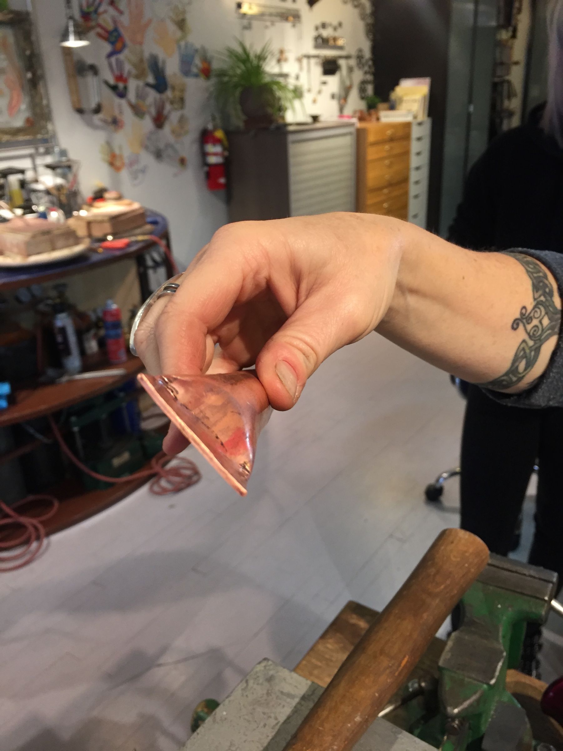 Forged Repurposed Copper Pipe Cuff : 6 Steps (with Pictures ...