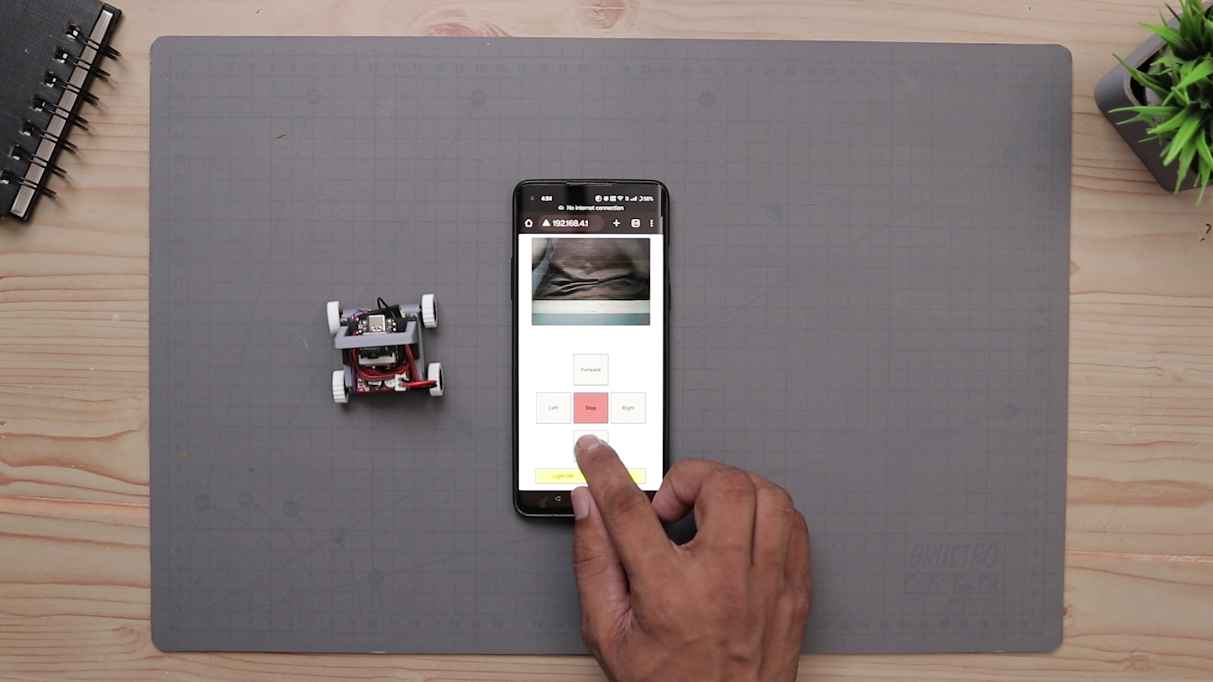 DIY Smartphone-Controlled Tiny Car With Live Camera Feed : 8 Steps ...