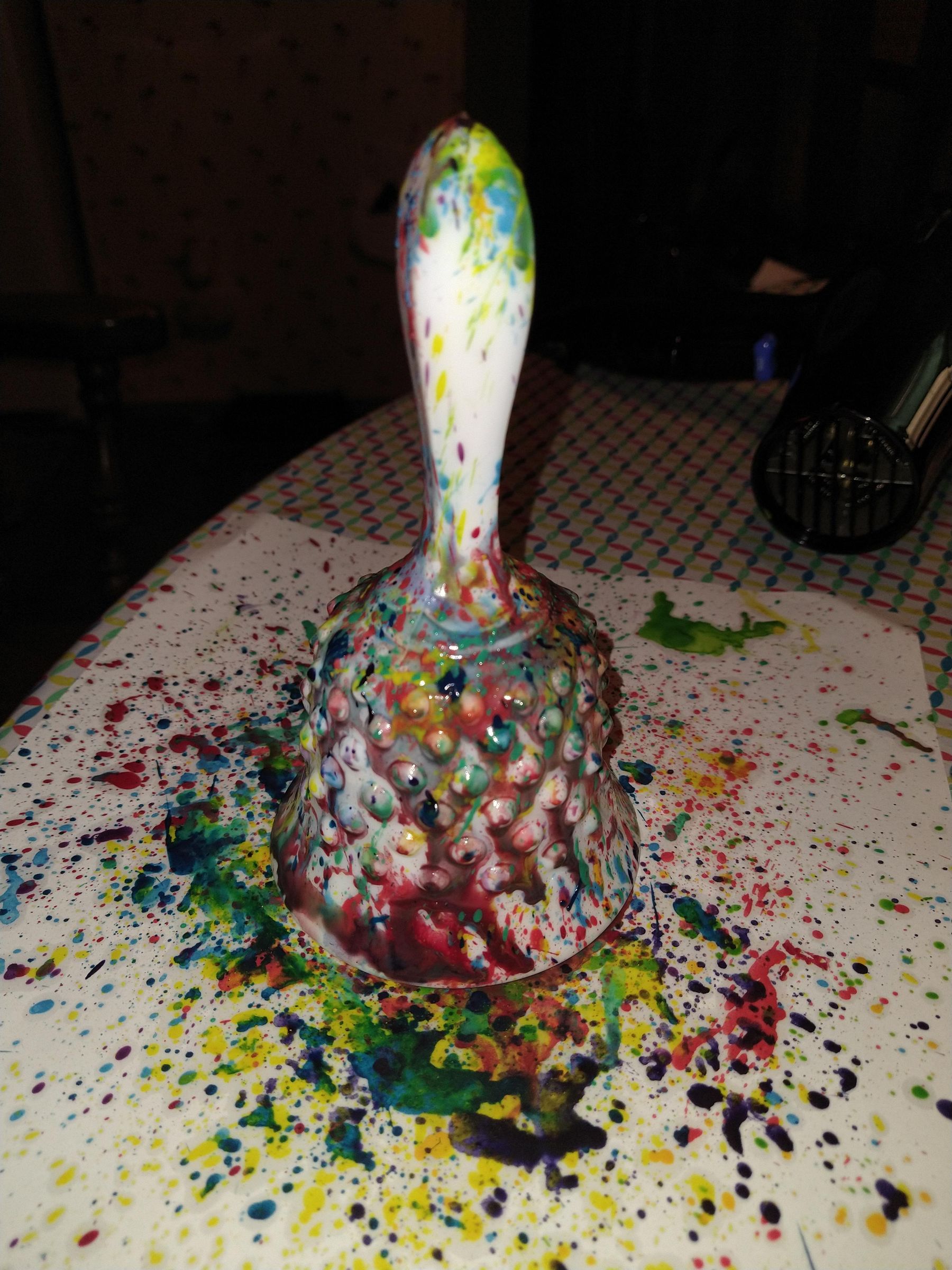 Splattered Crayon Glass Bell : 5 Steps - Instructables