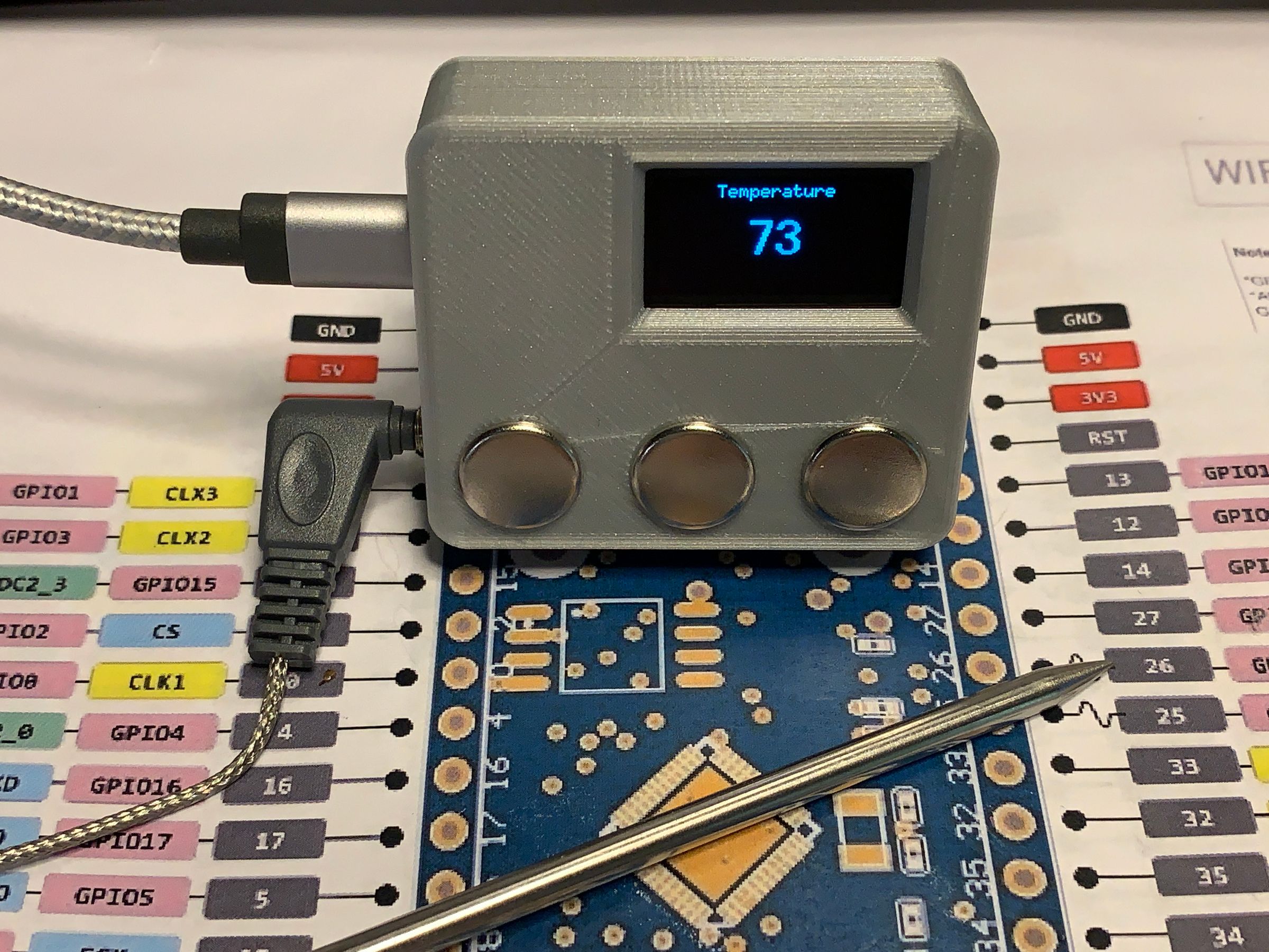 ESP32 NTP Temperature Probe Cooking Thermometer With Steinhart-Hart ...