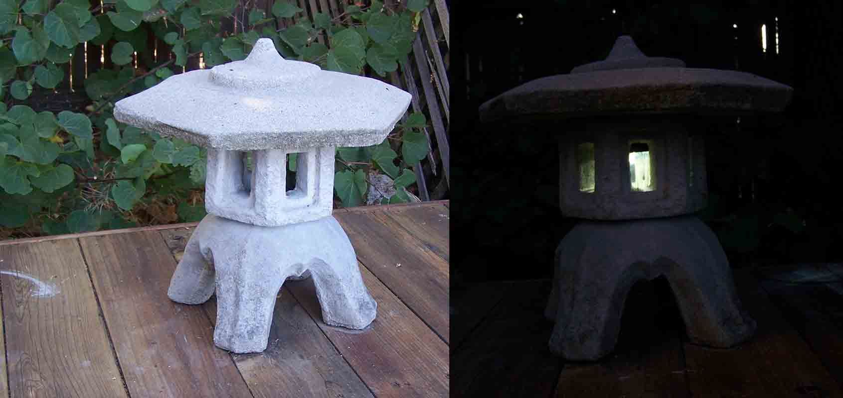Toro Stone Lantern Solar Garden Lamp Conversion / Hack : 10 Steps (with ...