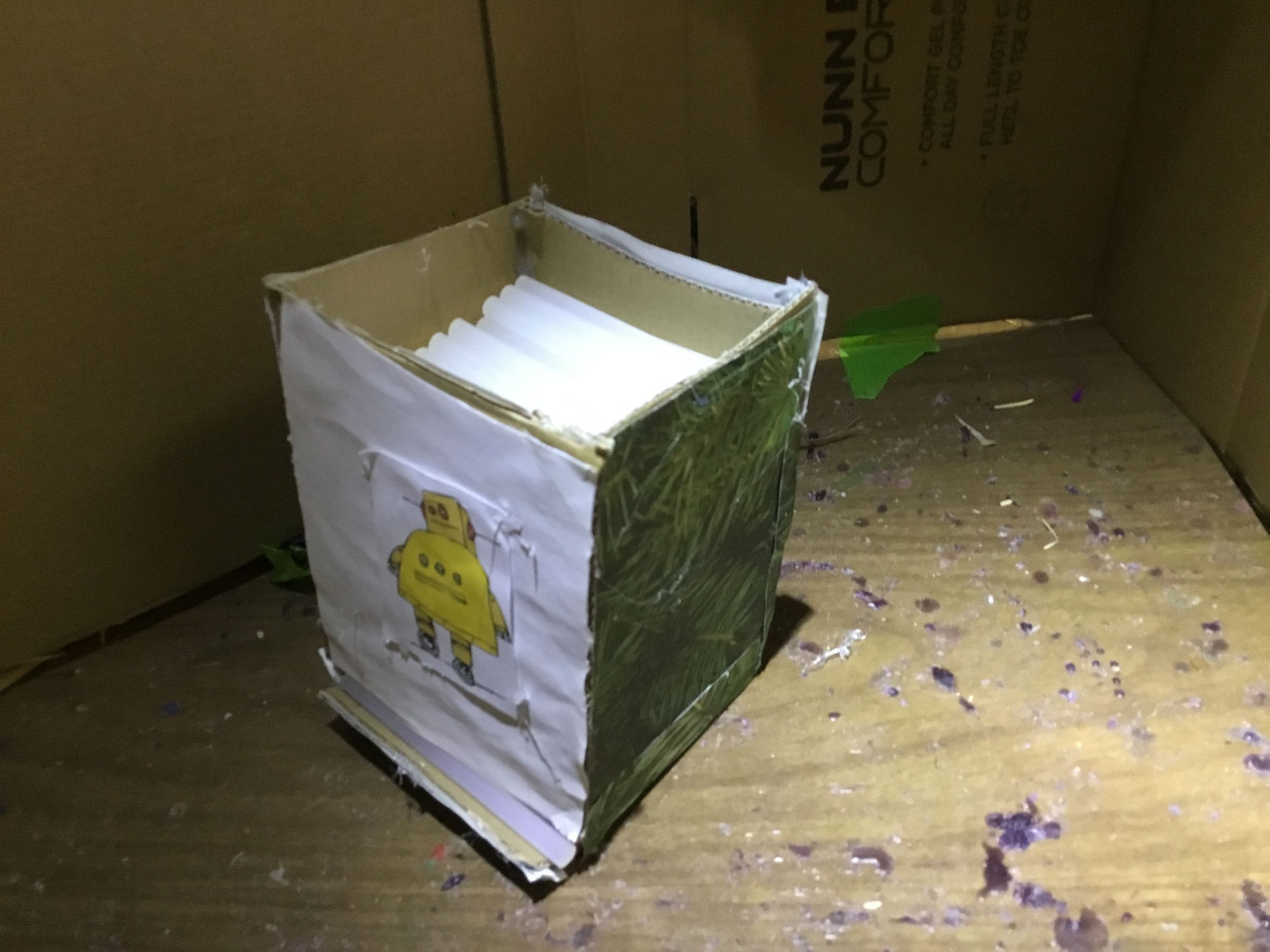 Recycled Cardboard Hot Glue Stick Dispenser/holder : 8 Steps ...