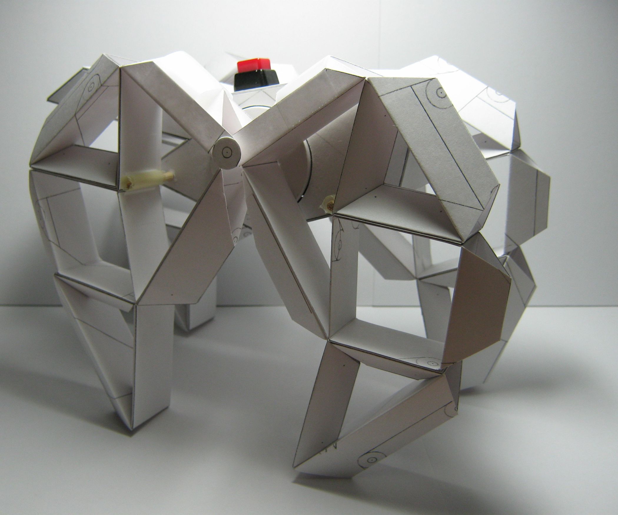 Paper Motorized Walking Machine "Sculpture" : 37 Steps (with Pictures ...
