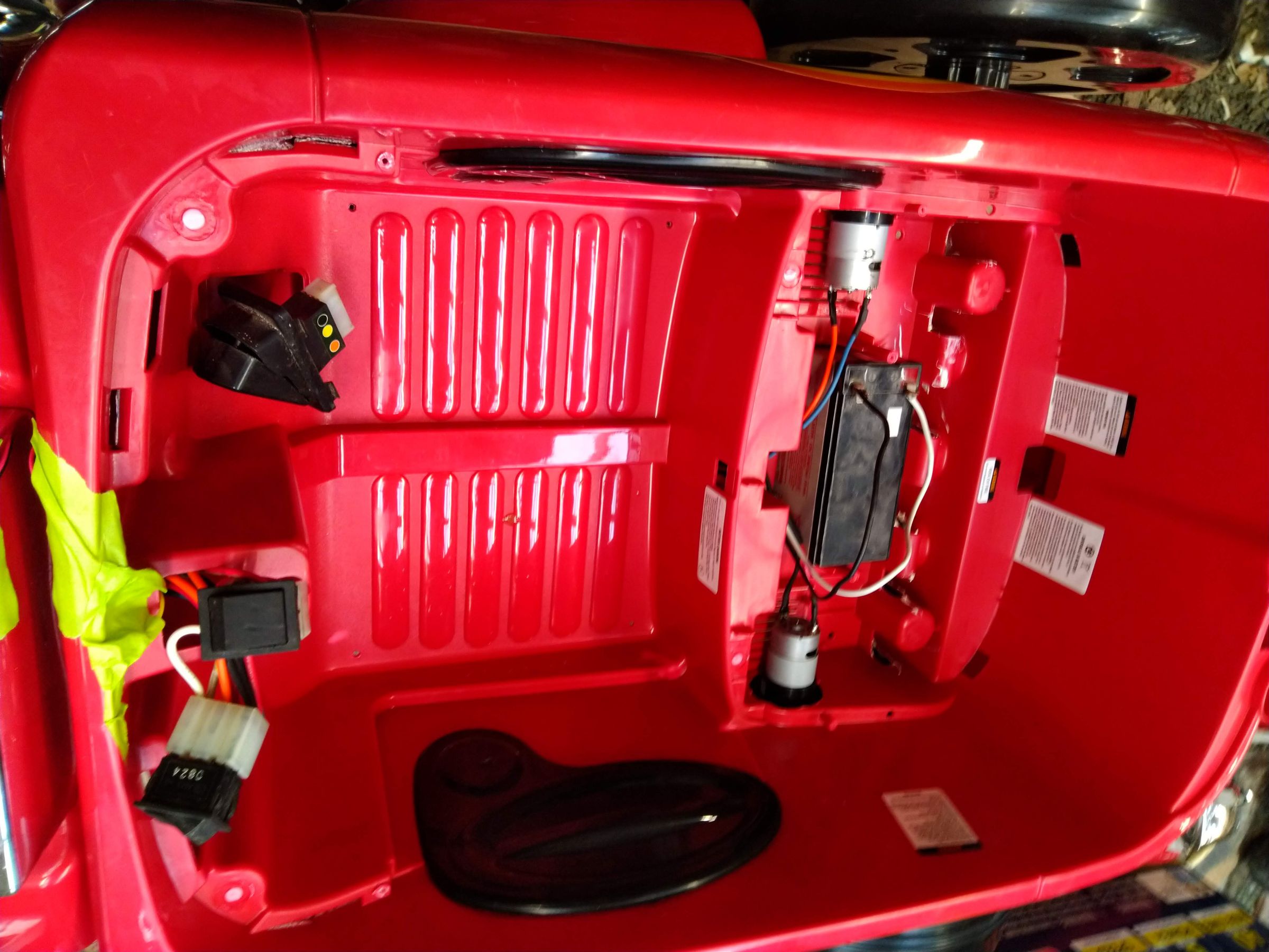 Converting 6v Power Wheels to 12v With Dual Gearboxes : 5 Steps ...