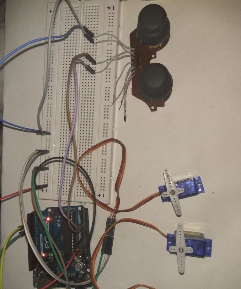 Controlling 2 Servos Using Analog Joystick 5 Steps With Pictures Instructables