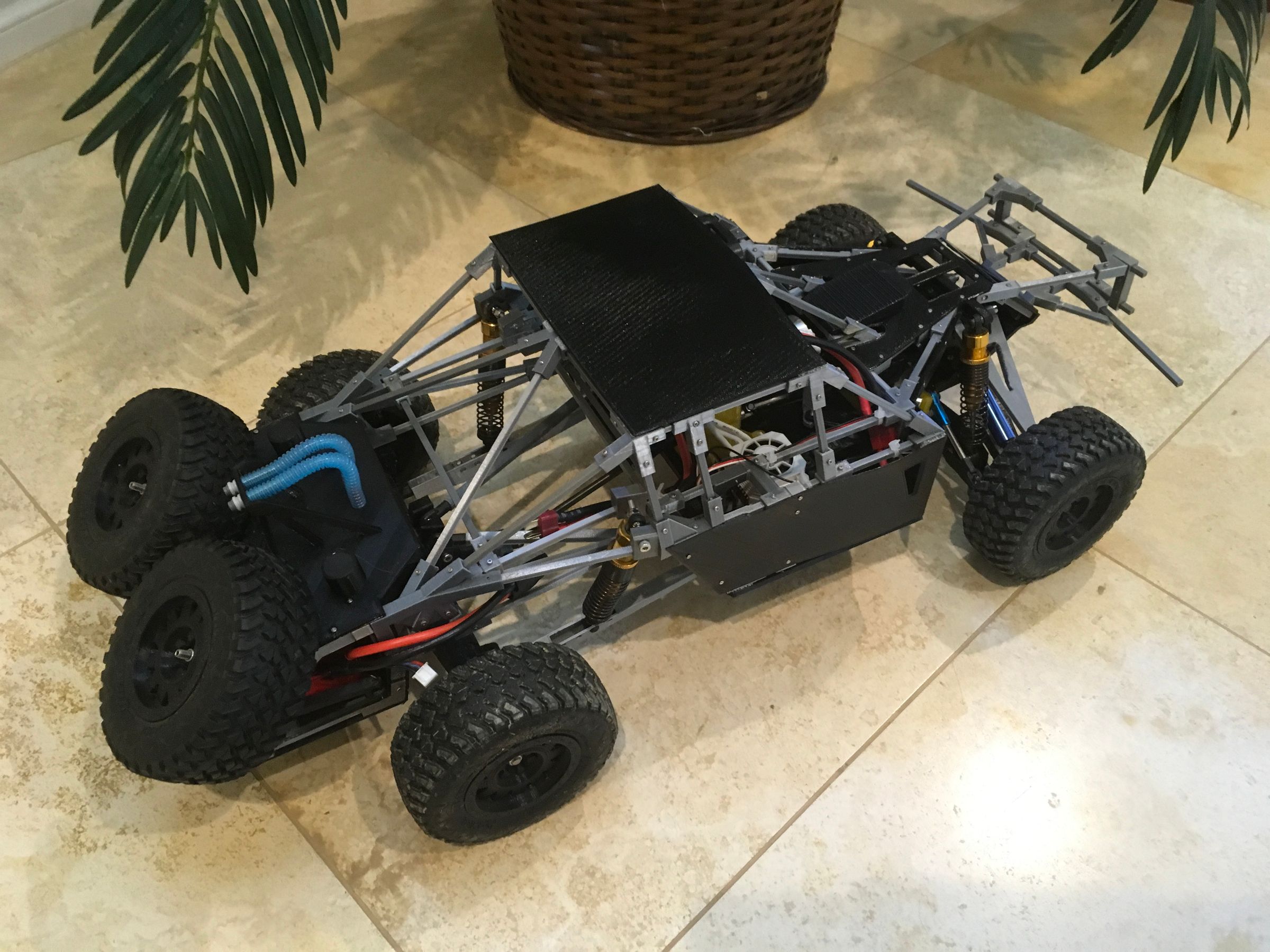 3D Printed 1/10 Remote Controlled Trophy Truck | Scale RC Suspension ...