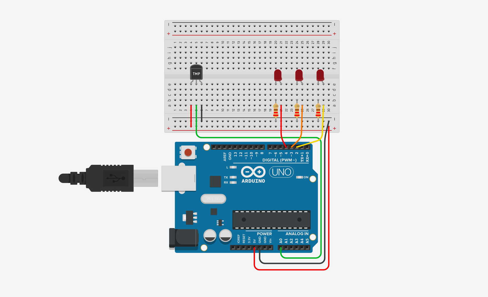 Temperature Sensor Analog Input 7 Steps Instructables