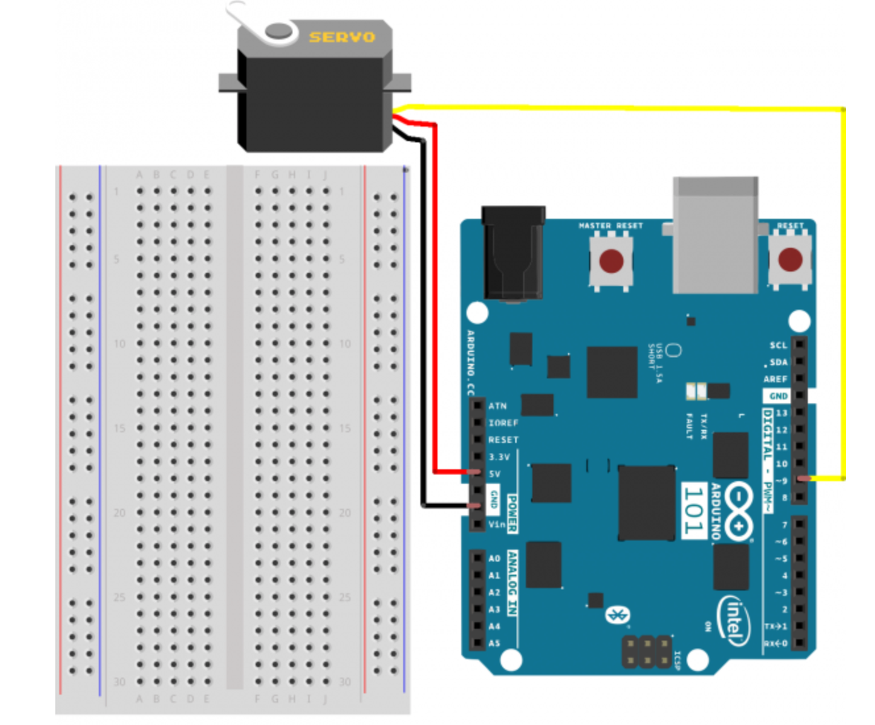 Servo Motor Push Button Arduino 5 Steps Instructables