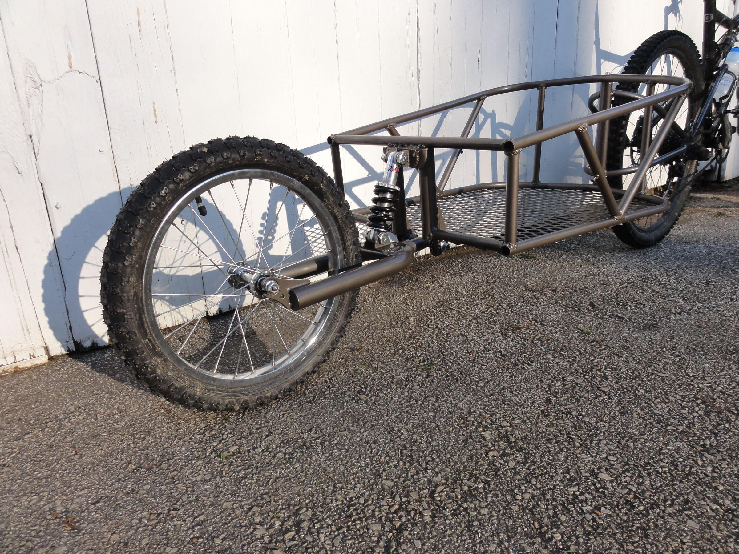 Single Wheel Bicycle Trailer With Suspension. : 10 Steps (with Pictures ...