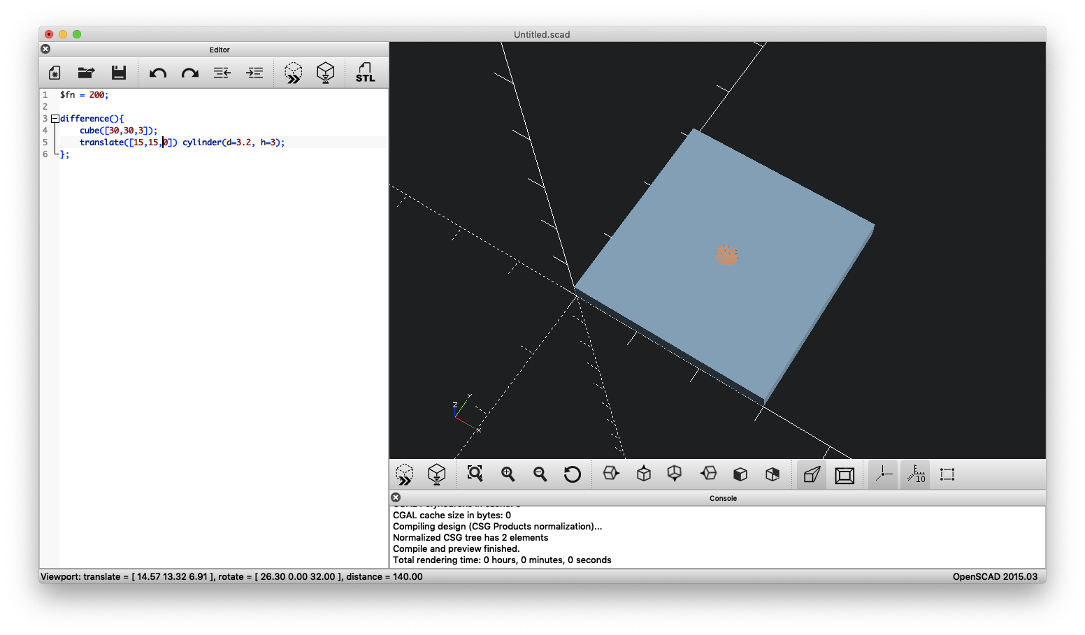 OpenSCAD: Introduction and Notes : 7 Steps - Instructables