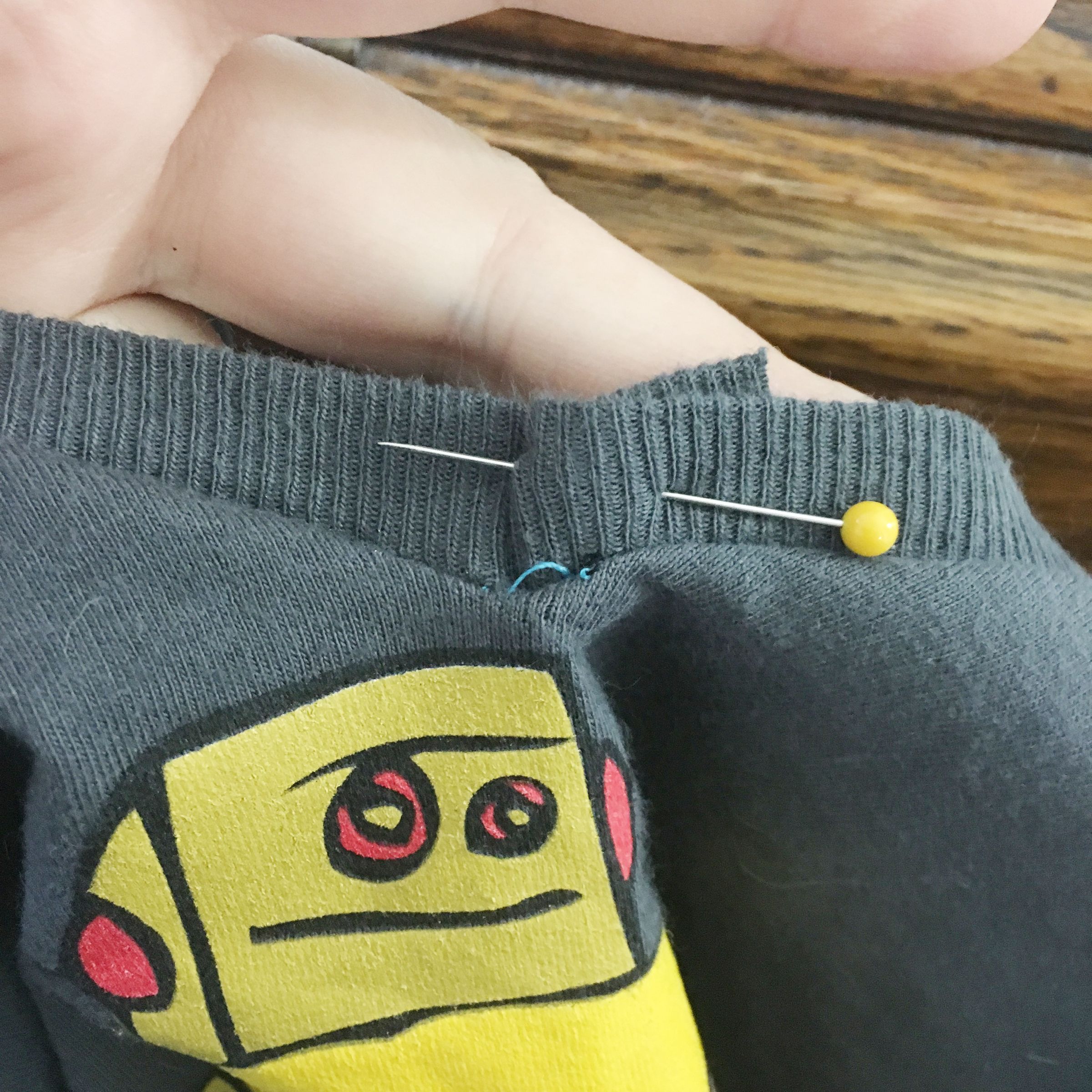 Turning a Crew Neck Into a V-Neck : 11 Steps (with Pictures ...