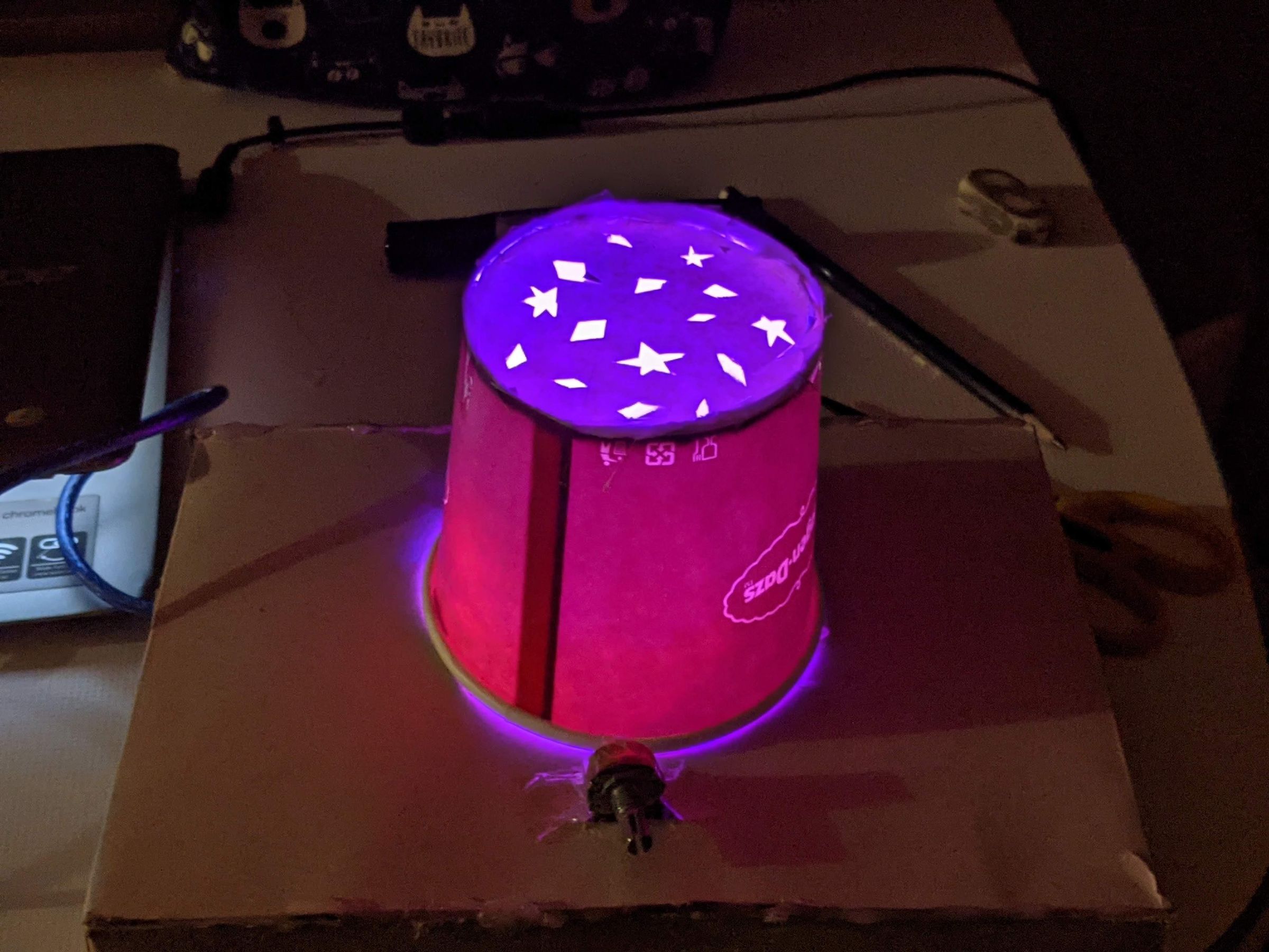 Arduino Colorful S T a R P R O J E C T I O N Night Light : 5 Steps ...
