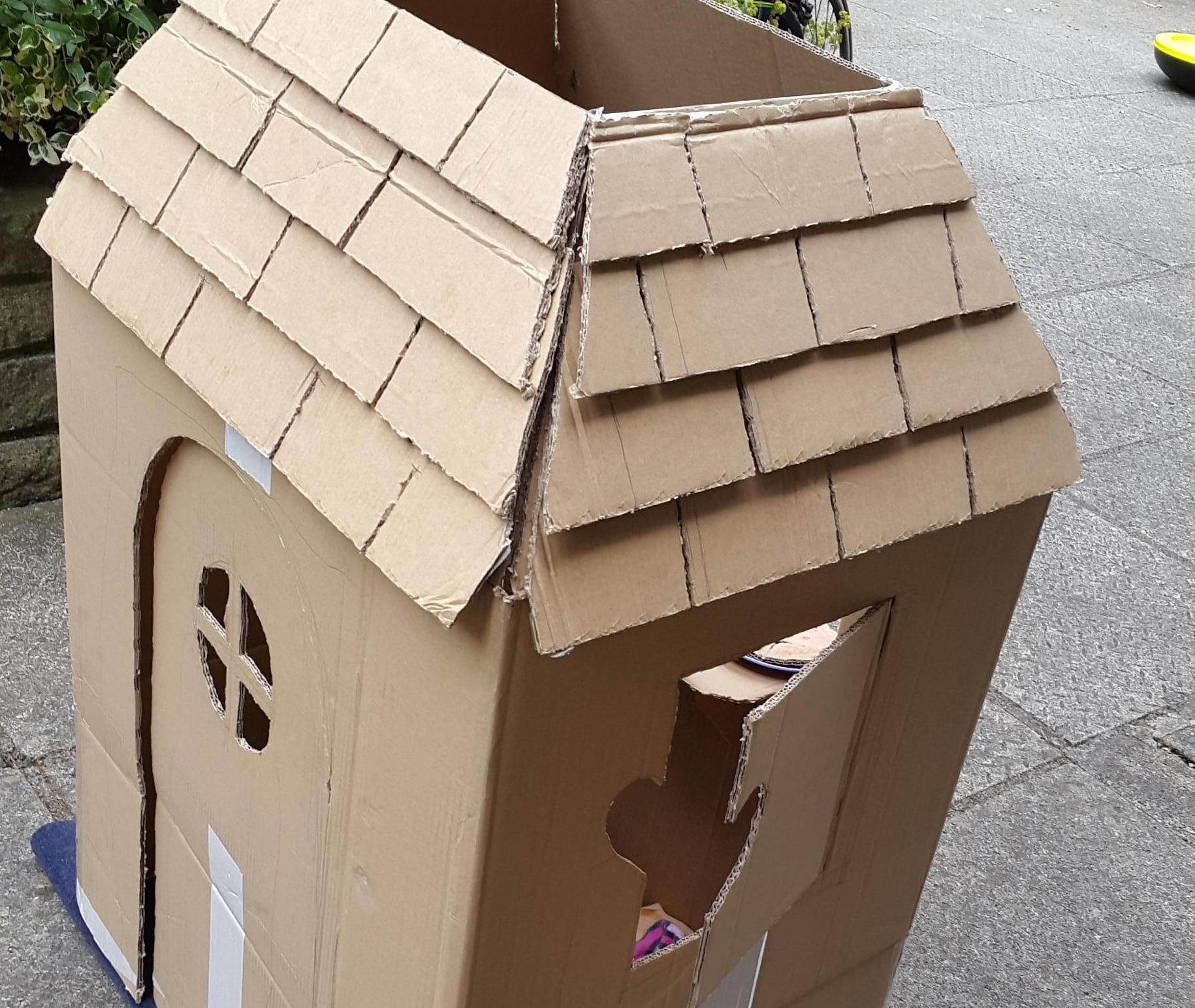 Simple and Foldable Cardboard Box Playhouse : 8 Steps - Instructables