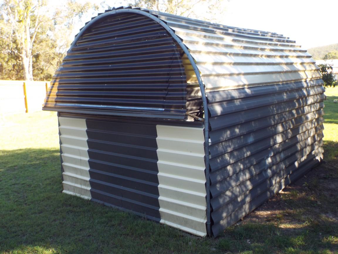 Small Arched,steel Shed. Moveable/Transportable. Possible Uses: Car ...