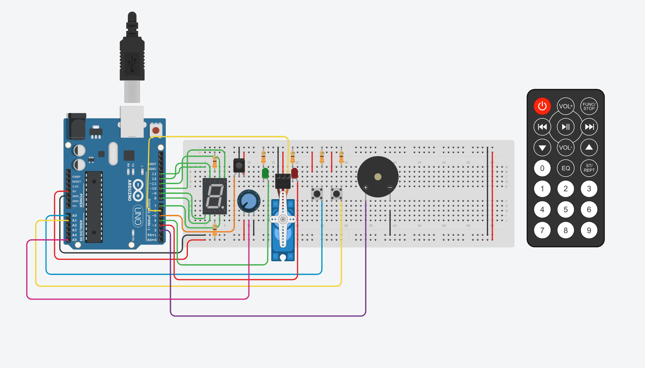 IR Servo Pointer Quiz Game : 7 Steps - Instructables