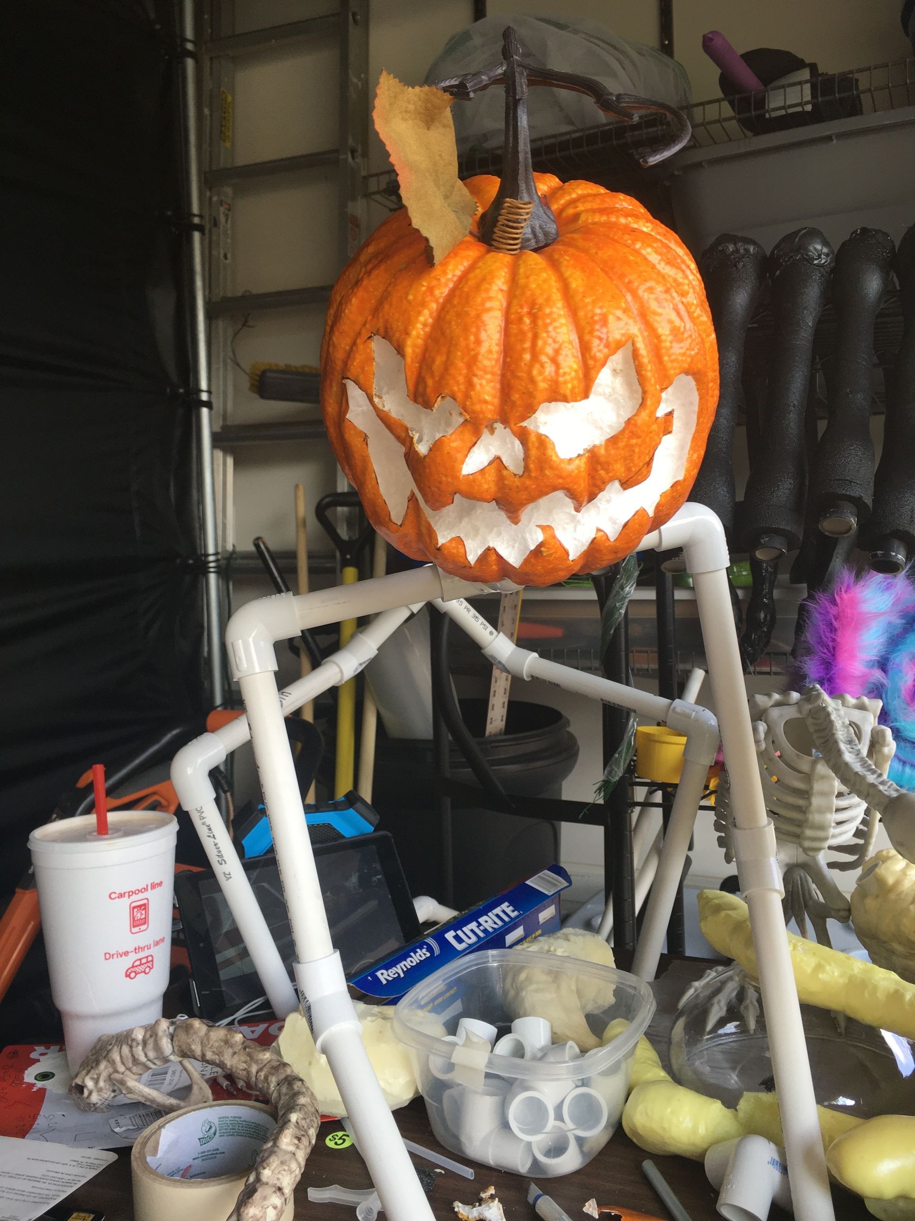 Halloween Pumpkin Creeper : 5 Steps (with Pictures) - Instructables