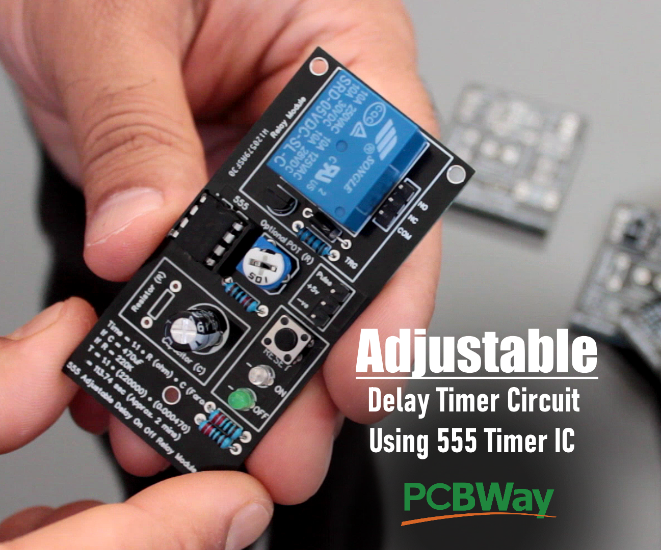 555 Adjustable Delay on Off Timer Circuit : 8 Steps - Instructables