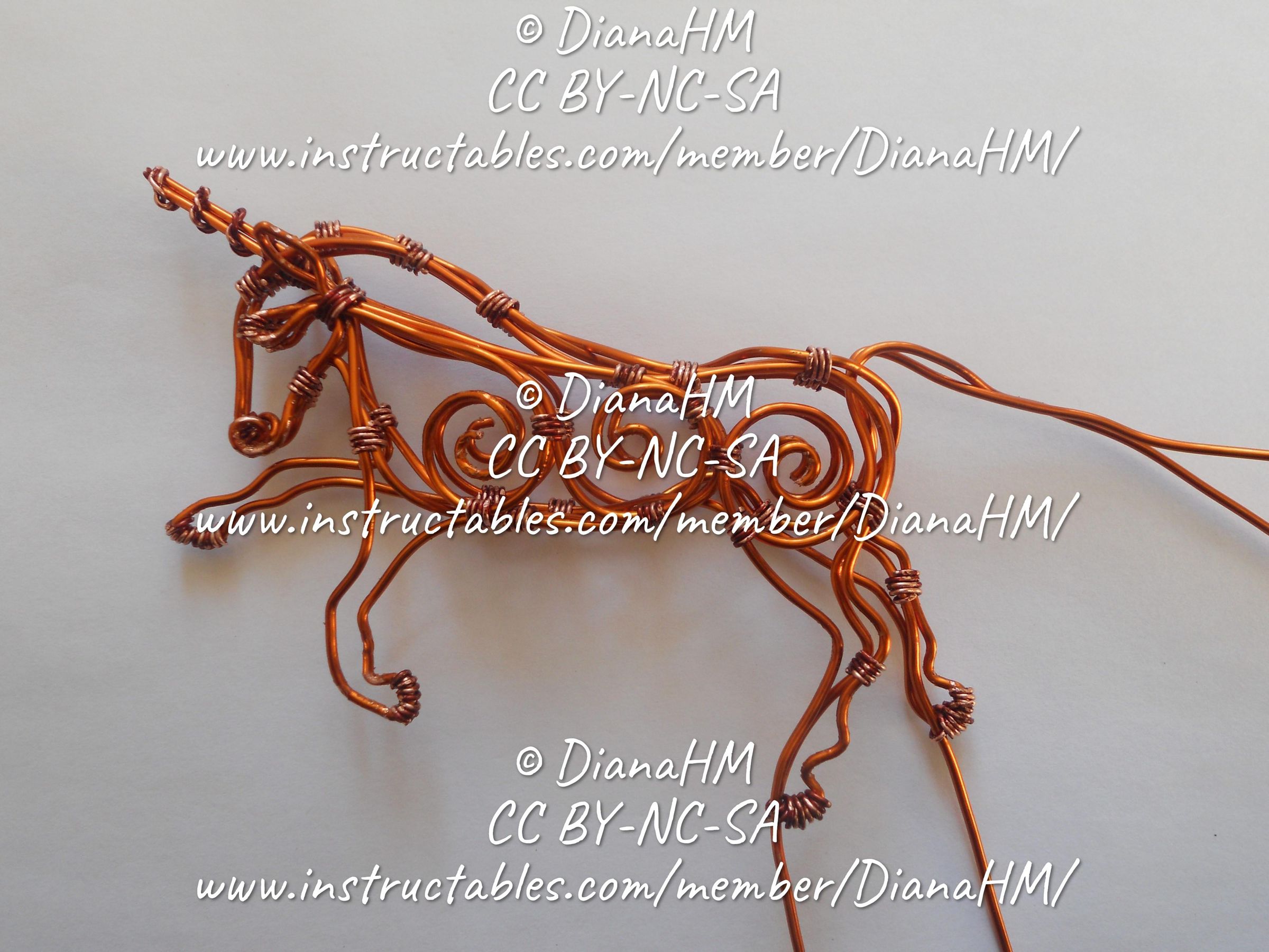 Copper Wire Unicorn Sculpture : 9 Steps (with Pictures) - Instructables