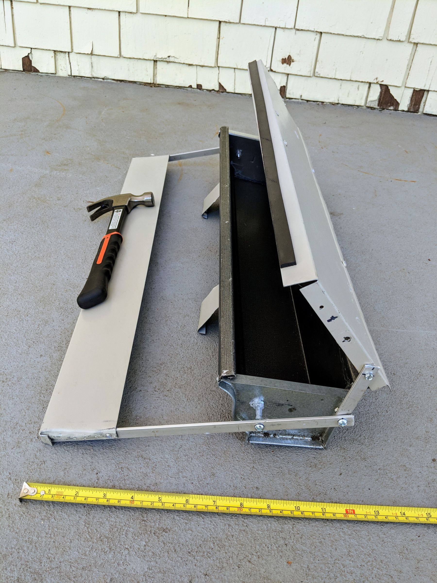 Automatic Chicken Feeder With Upcycled Gutter & Metal Pieces : 14 Steps ...