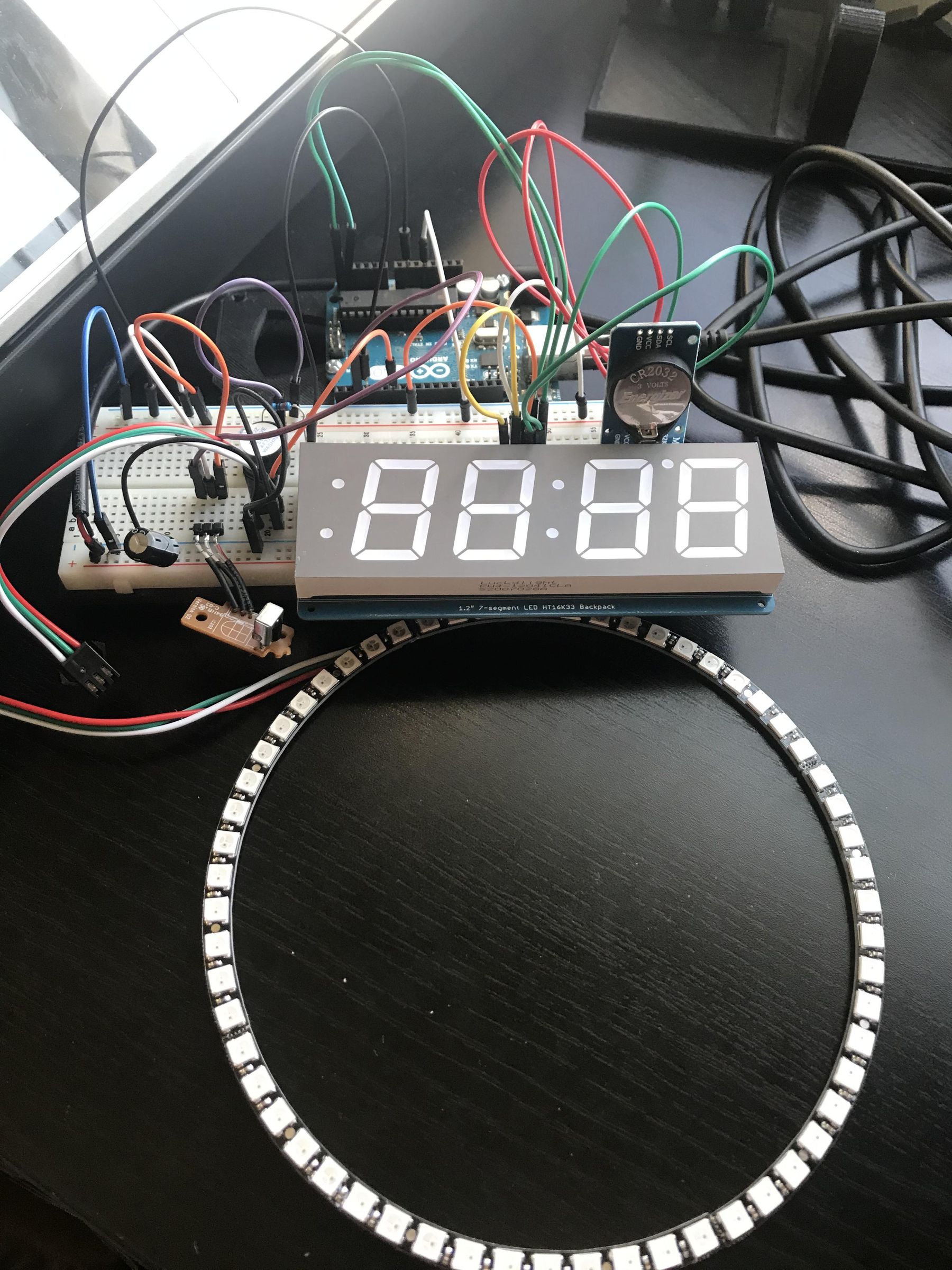 7-Segment NeoPixel Clock With Countdown Timer : 8 Steps (with Pictures ...