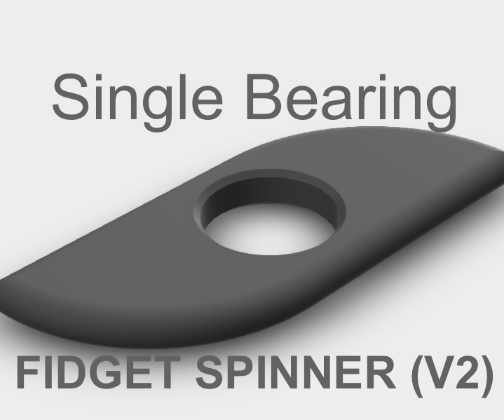 3D Printed Single Bearing Fidget Spinner : 4 Steps - Instructables