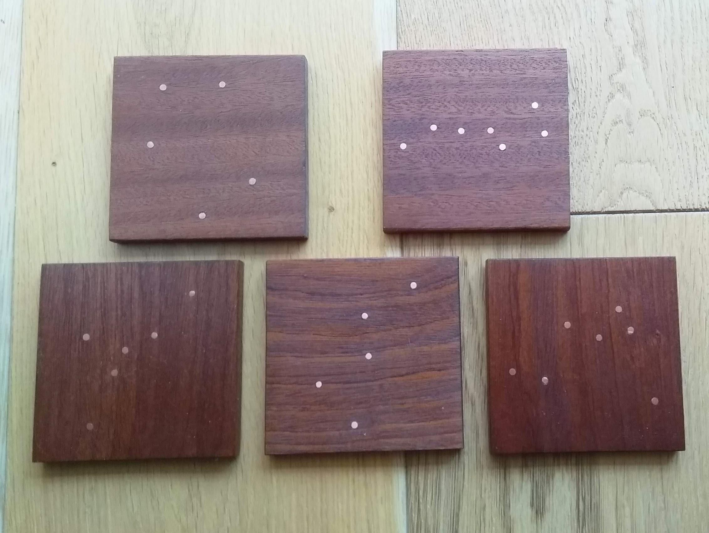 Constellation Coasters With Copper Inlay : 8 Steps (with Pictures ...