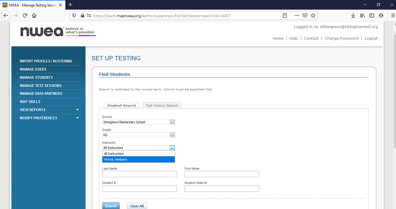 NWEA MAPS Setting Up Test Sessions : 12 Steps - Instructables