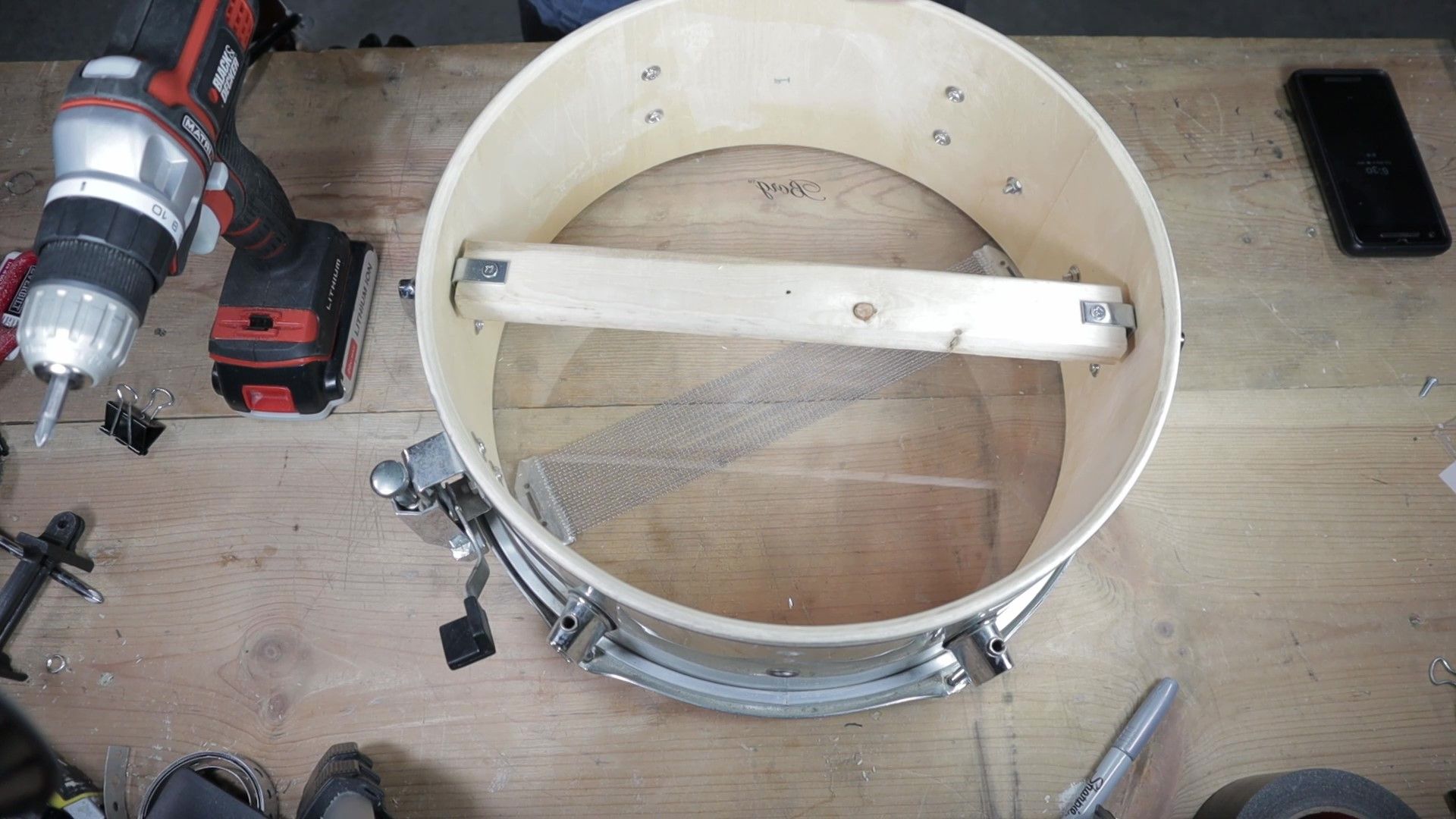 Drum Conversion - Acoustic to Electric With DIY Heads and Triggers : 6 ...