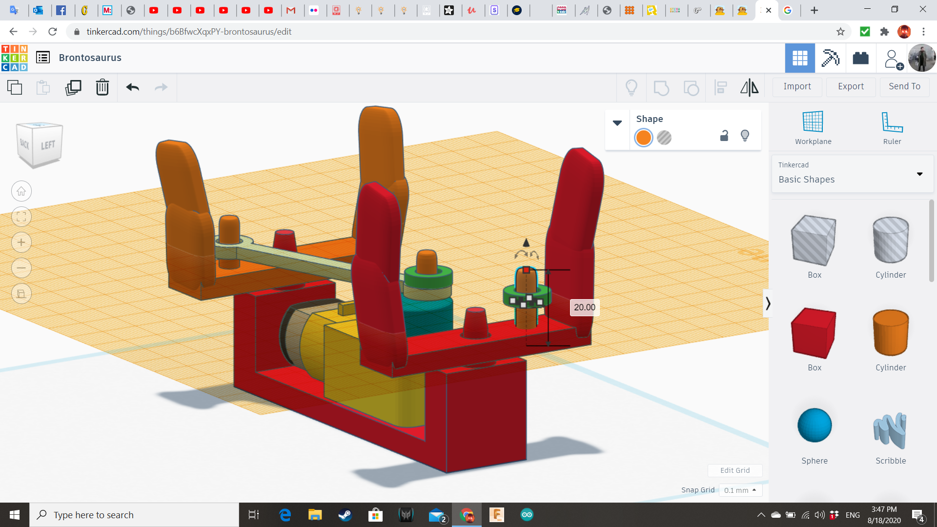 Tinkercad Robotics for School: Create TWO Walking Machines! : 27 Steps ...